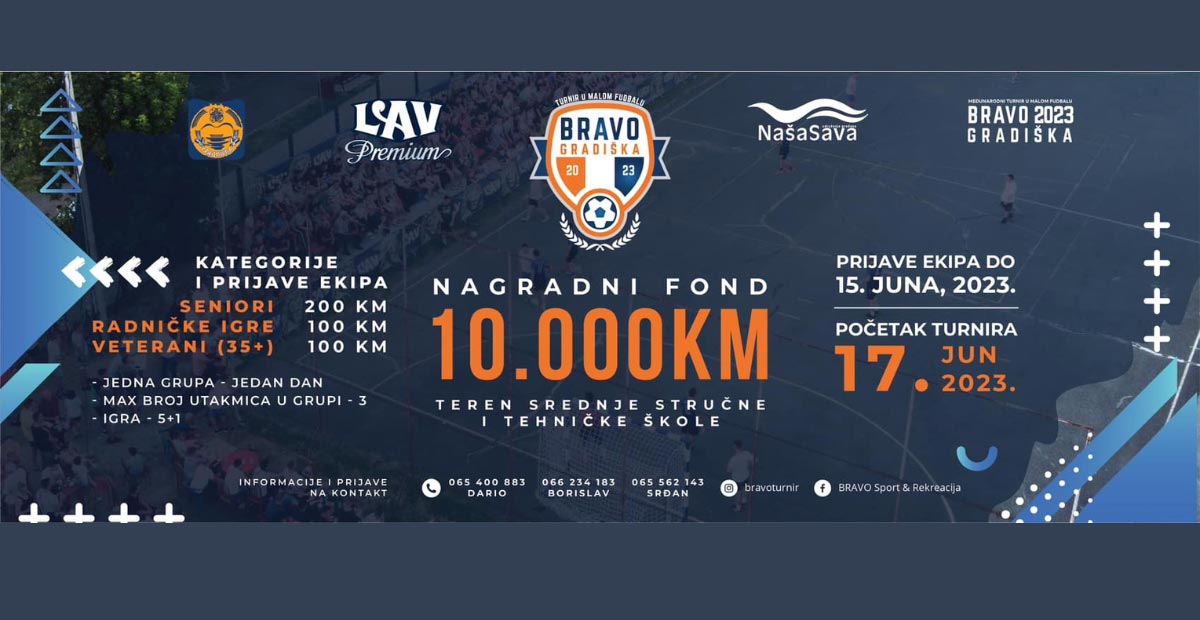17. juna počinje turnir u malom fudbalu “Bravo Lav Premium 2023 ...