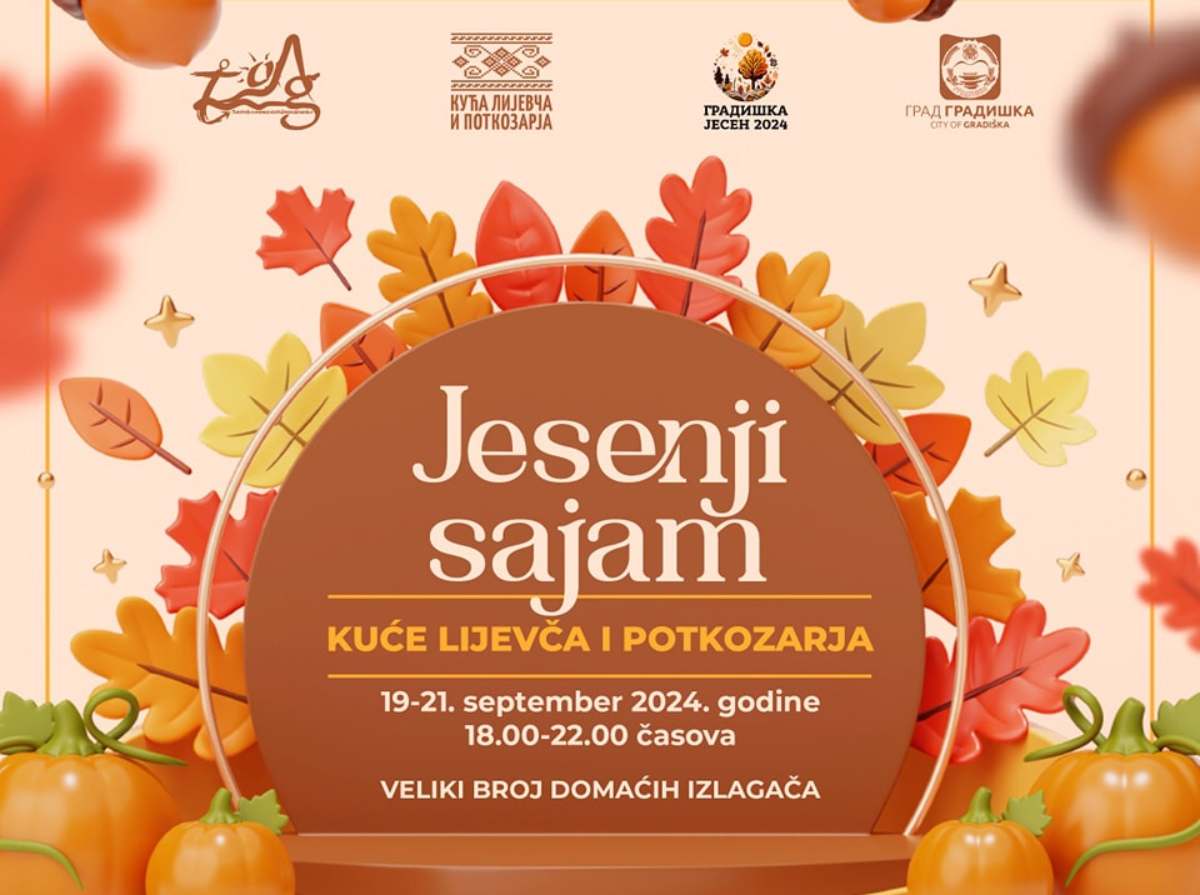 Jesenji sajam “Kuće Lijevča i Potkozarja” na platou ispred Arene ...