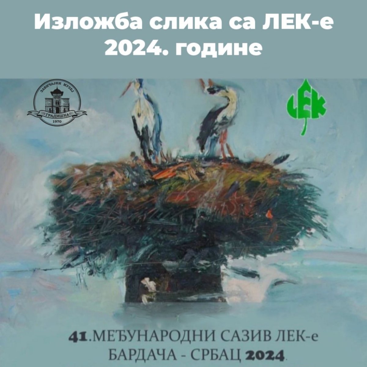 Izložba slika sa 41. međunarodne likovne kolonije Bardača – Srbac u ...