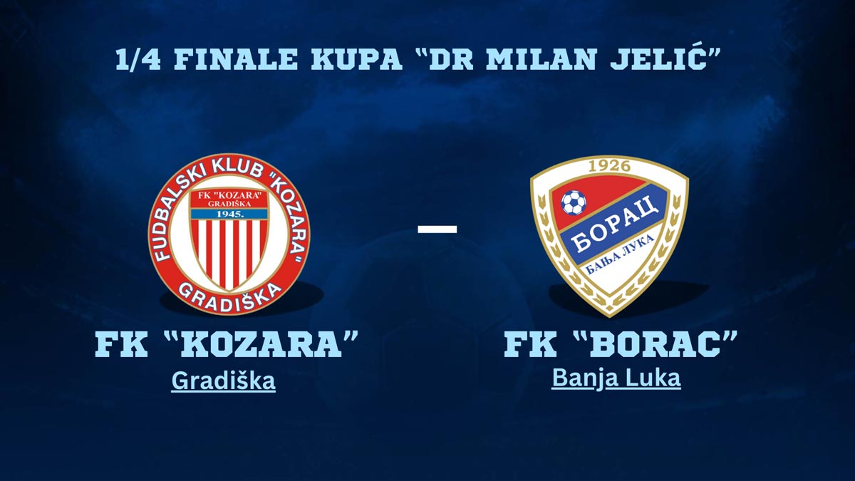 1/4 finala Kupa “dr Milan Jelić” – Kozara dočekuje banjalučki Borac – Micro Mreža